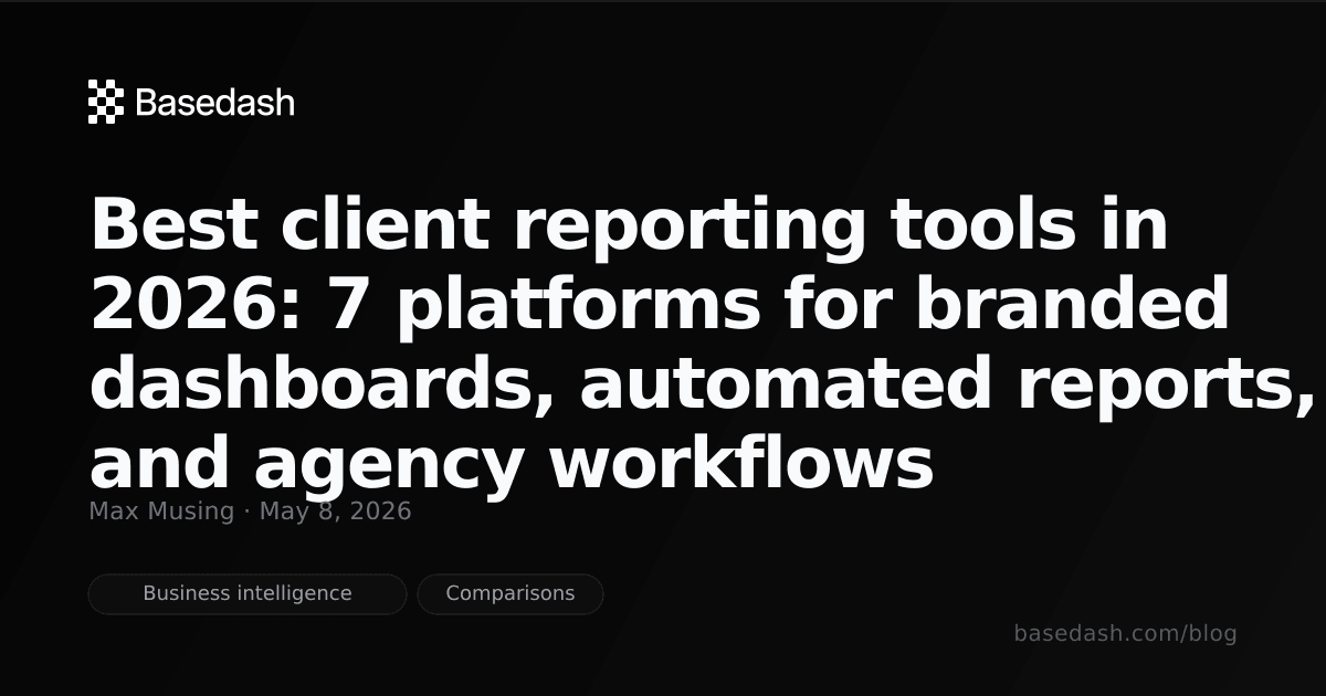 Best client reporting tools compared | Basedash