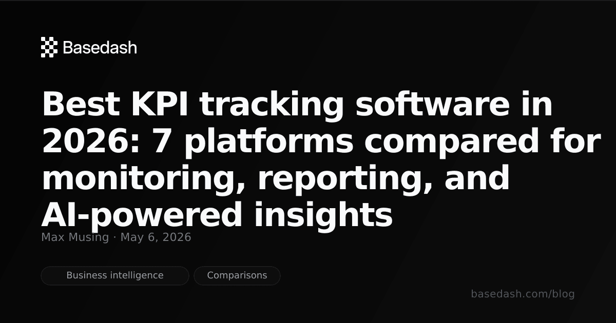 Best KPI tracking software compared | Basedash