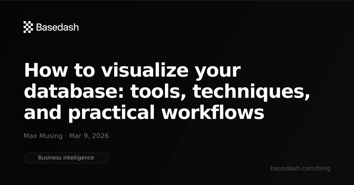 How to visualize your database in 2026 | Basedash